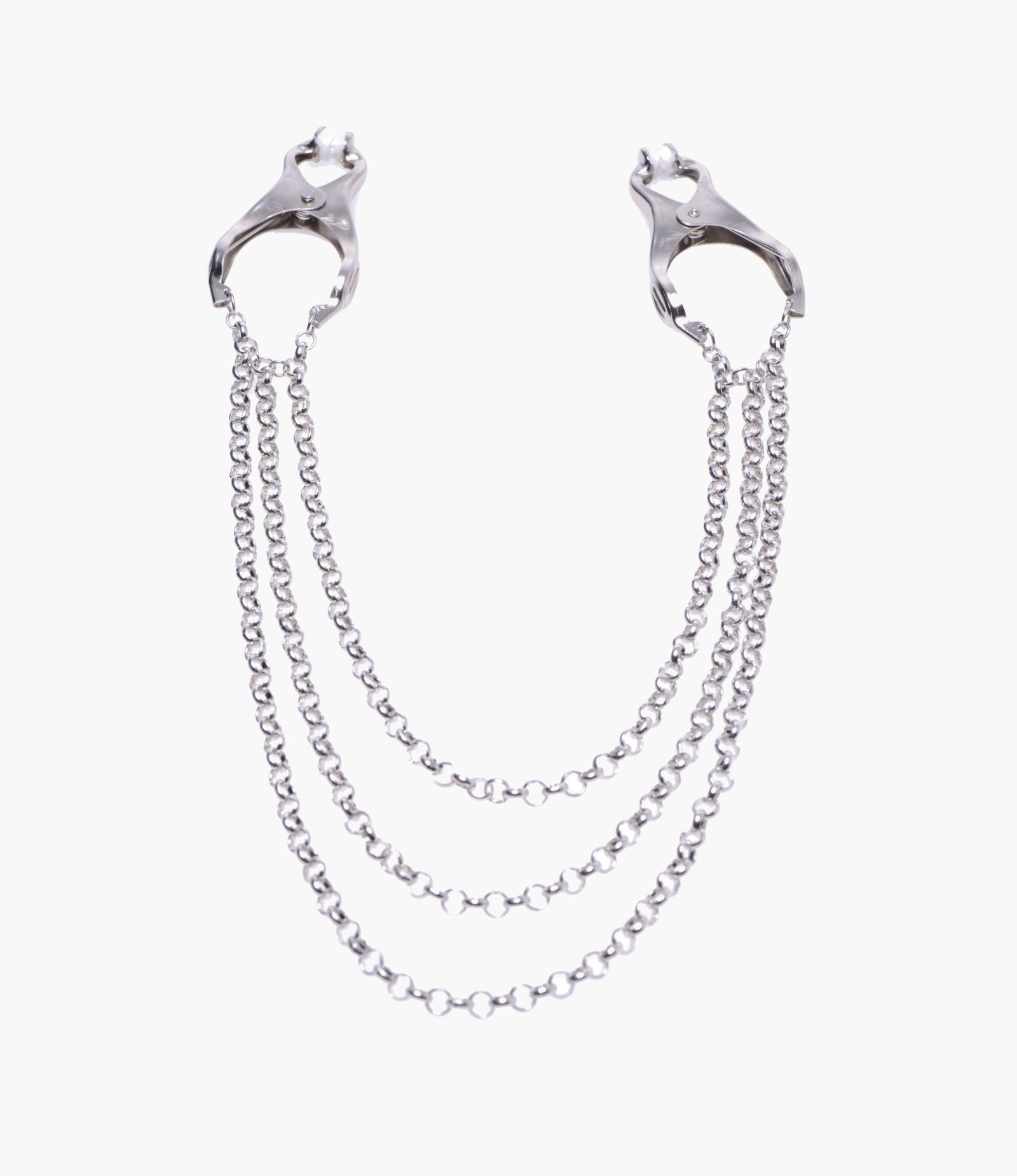 Affix Triple Chain Labia, Nipple Clamps - Labia Stretching Books & Art